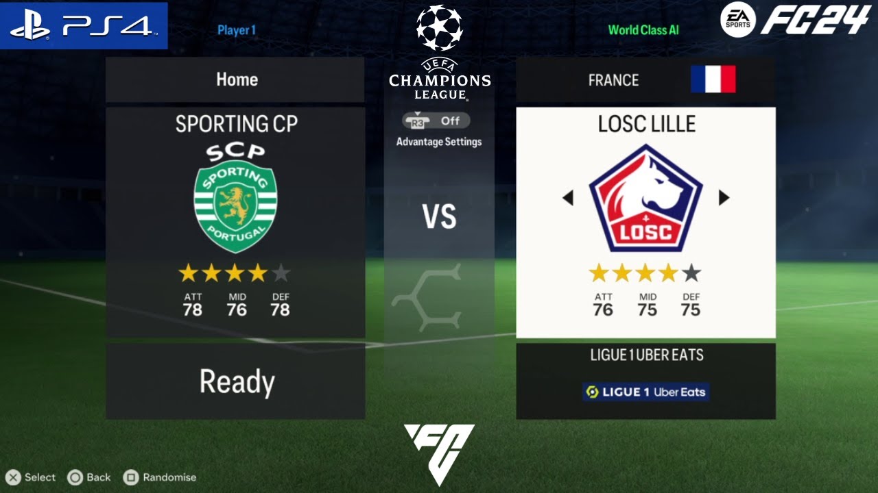 FC 24 | Sporting CP VS LOSC Lille | UEFA Champions League - YouTube