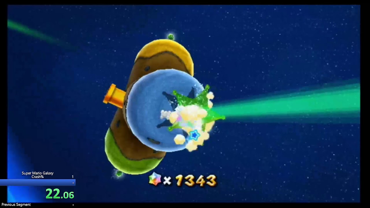 Super Mario Galaxy Crash% in 1:08.40 - YouTube