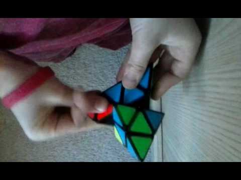 How to solve a Pyramid Rubix cube (V1) - YouTube