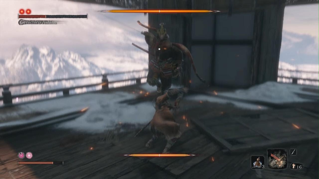 Sekiro: Shadows Die Twice Lightning guy 2nd attempt - YouTube
