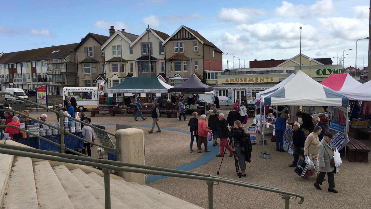 First Weekly Street Market at Cleveleys - YouTube