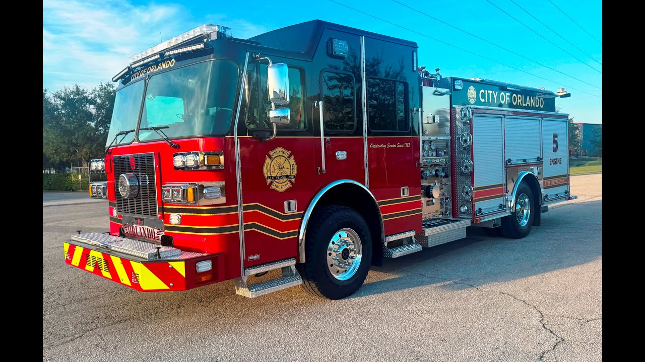 SFEV - Orlando Fire Department's new Sutphen custom pumper - ENGINE 5 ...