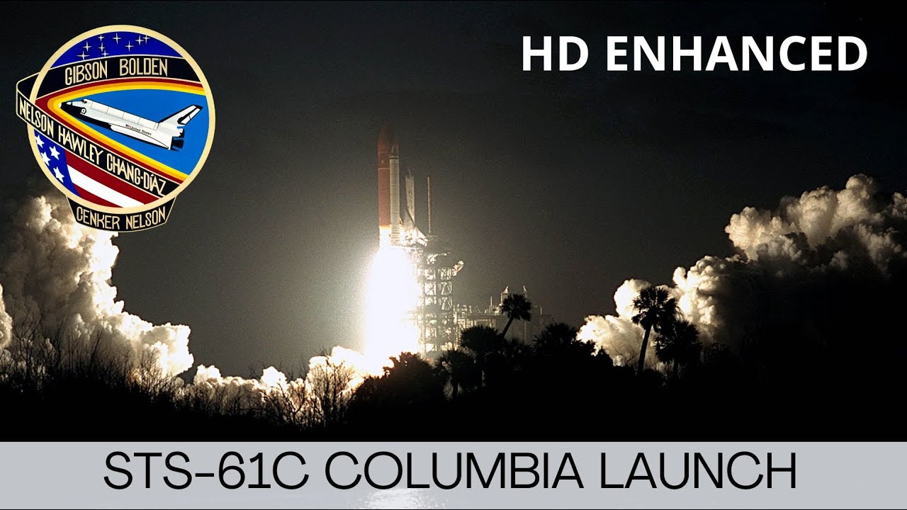 Space Shuttle Columbia STS-61C Launch - HD Enhanced - YouTube