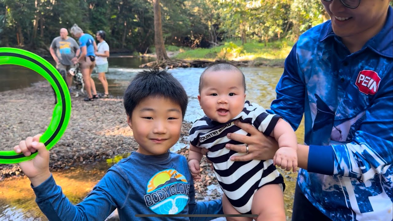 Weekend fun at local creek - beautiful Australia 🇦🇺 🇰🇷creek - YouTube