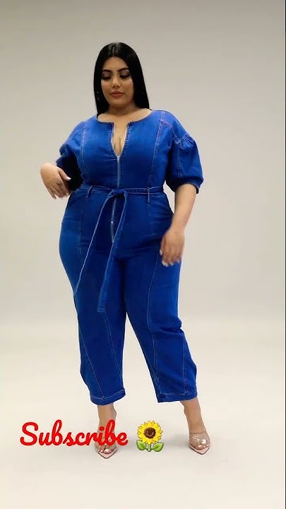 Glamorous 💋💖 models lifestyle curvy woman👩 in Denim Dream style. plus size women beauty fashion ...