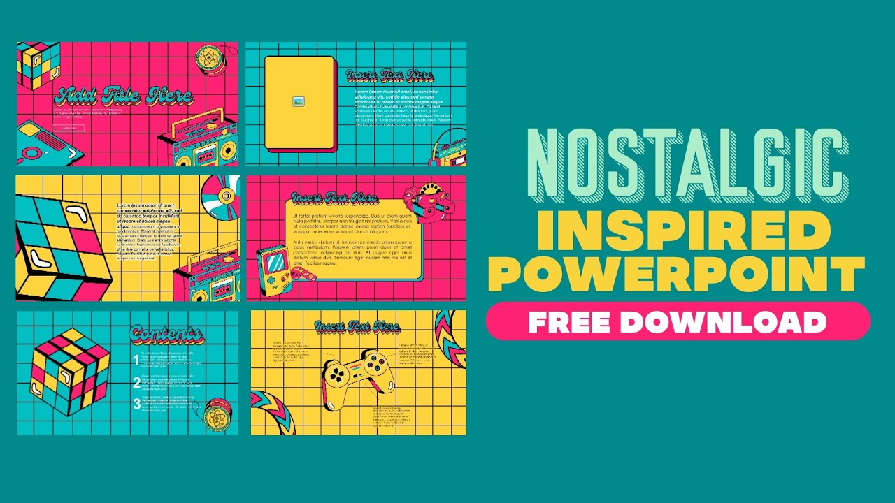 NOSTALGIC INSPIRED POWERPOINT Design Template (FREE TEMPLATE) | John ...