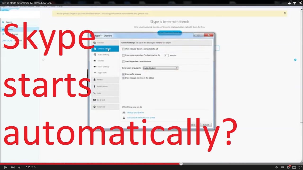 Skype starts automatically? Here's how to fix - YouTube