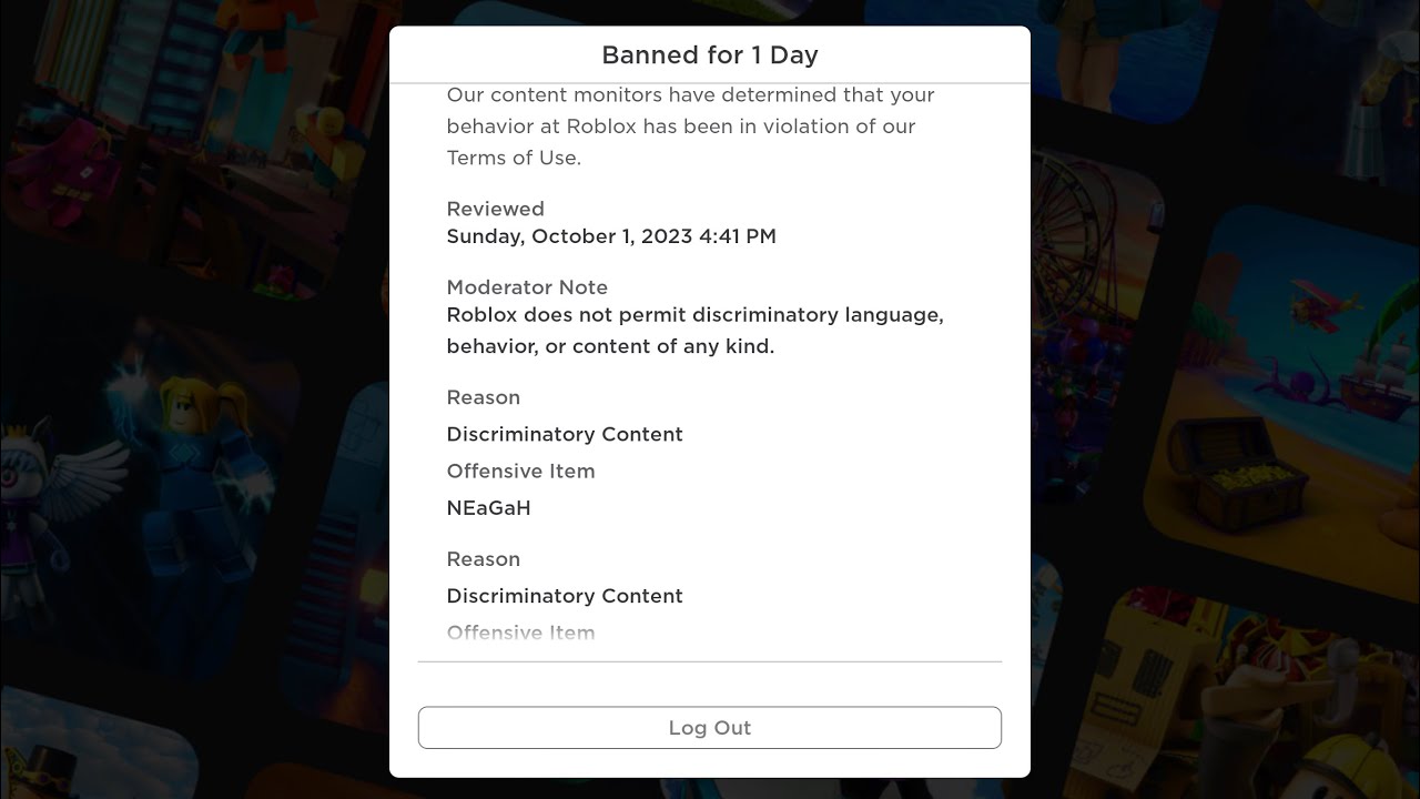 proof roblox moderated is using bot - YouTube