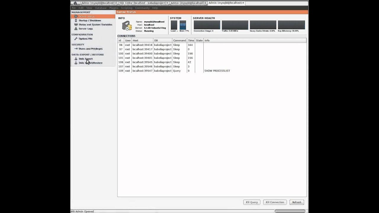 MySQL Workbench: how to export a database - YouTube