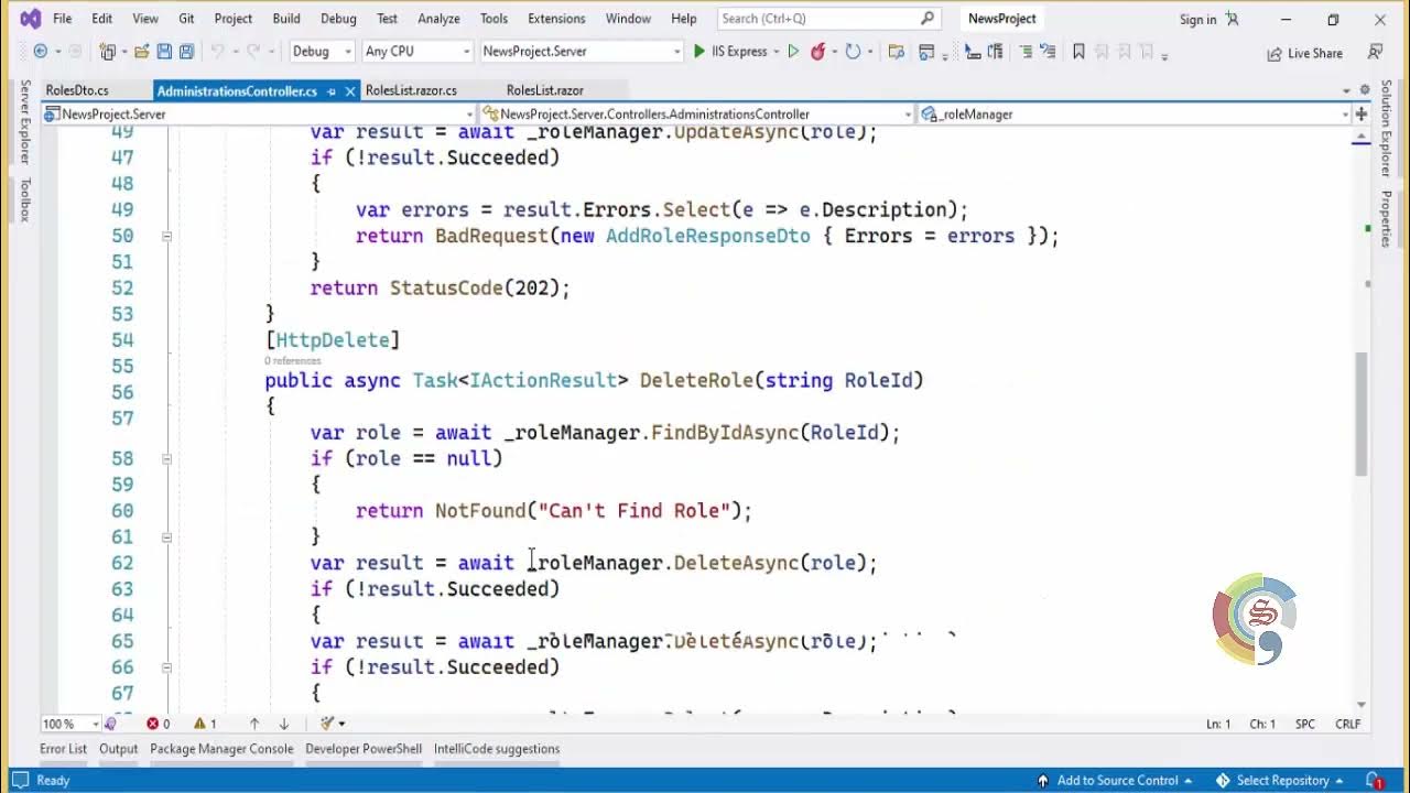 27 (Arabic) Roles List Component (Identity In ASP Net Core Blazor WA) - YouTube