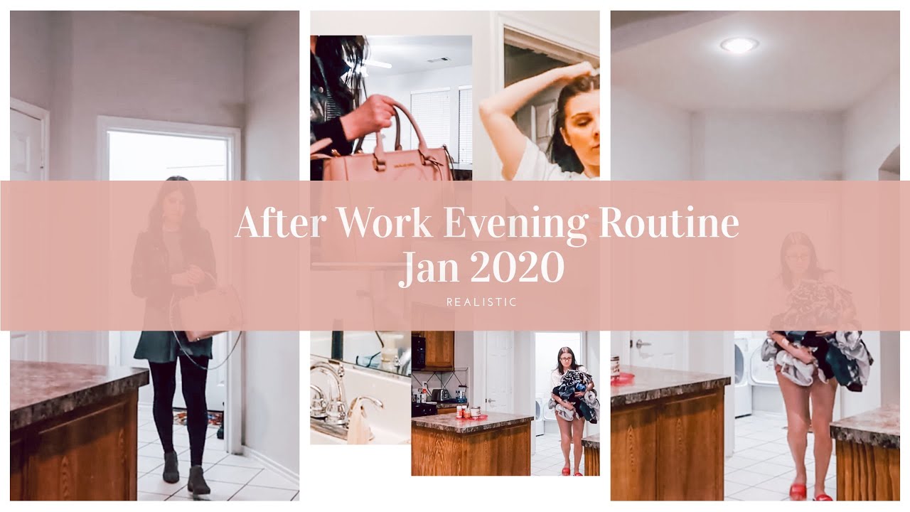 REALISTIC AFTER WORK EVENING ROUTINE | GET UNREADY WITH ME | January ...