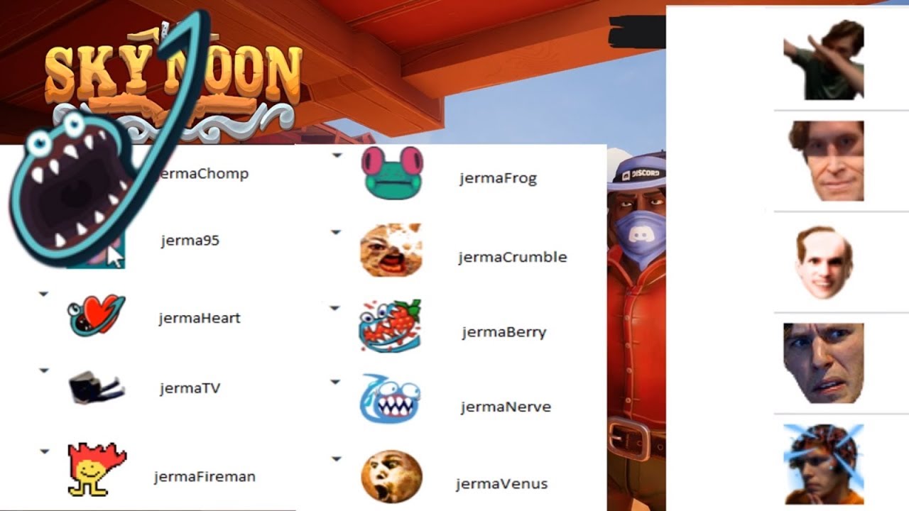 Jerma Streams - Sky Noon and Emote Contest Winners - YouTube