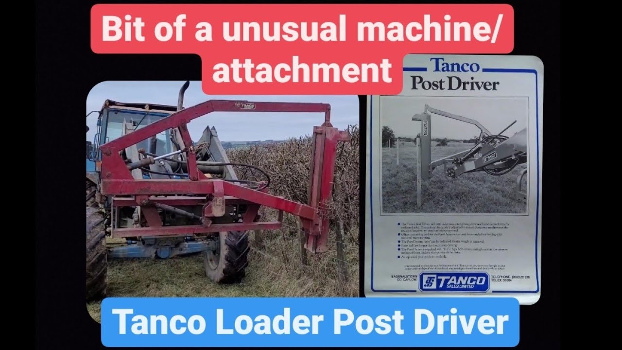 Tanco loader mounted post knocker / post driver , converted to euro 8 ...
