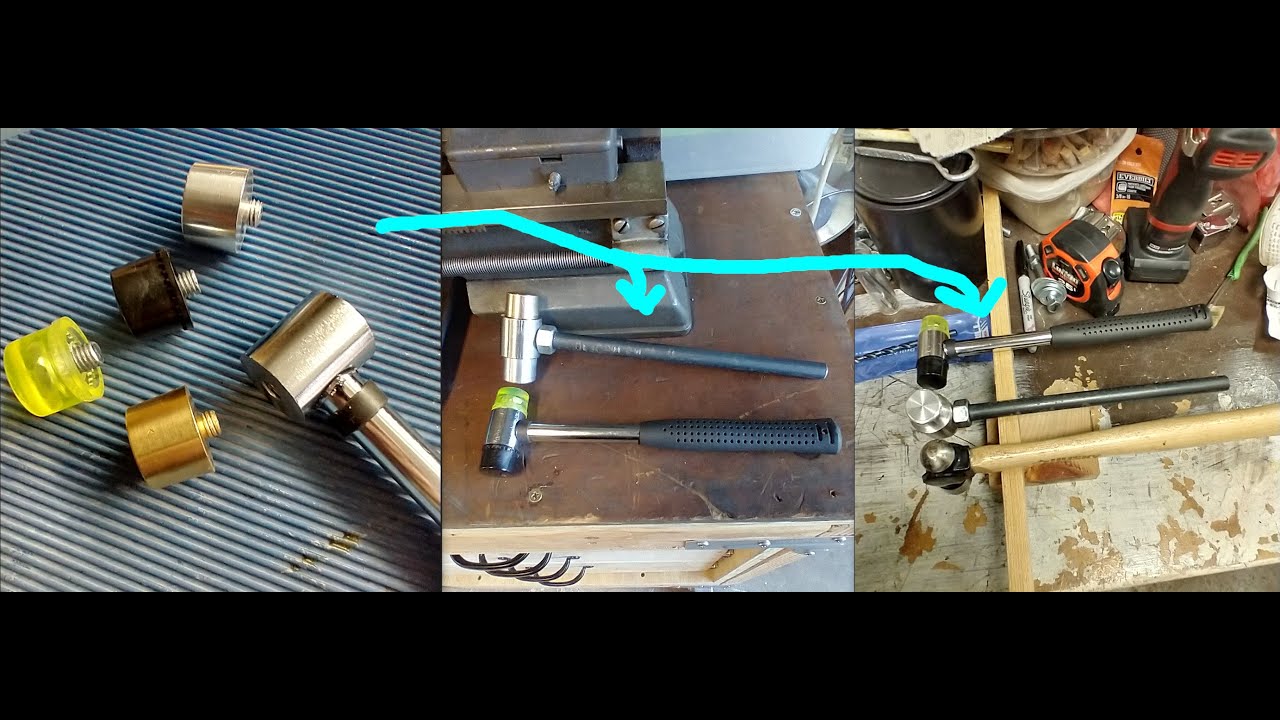 New hammer for the replaceable heads - YouTube