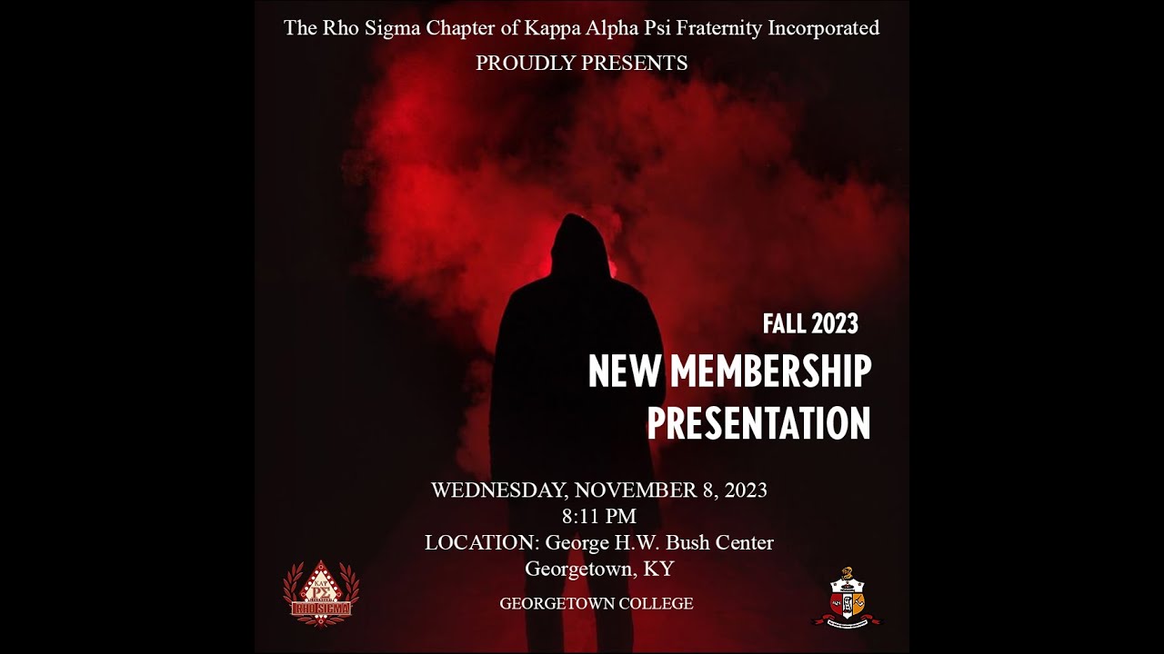 The Rho Sigma Chapter of Kappa Alpha Psi New Membership Presentation ...