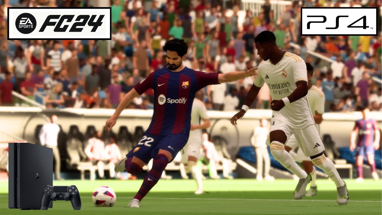 Real Madrid vs Barcelona - EA FC 24 PS4 Gameplay (1080p 60fps) - YouTube