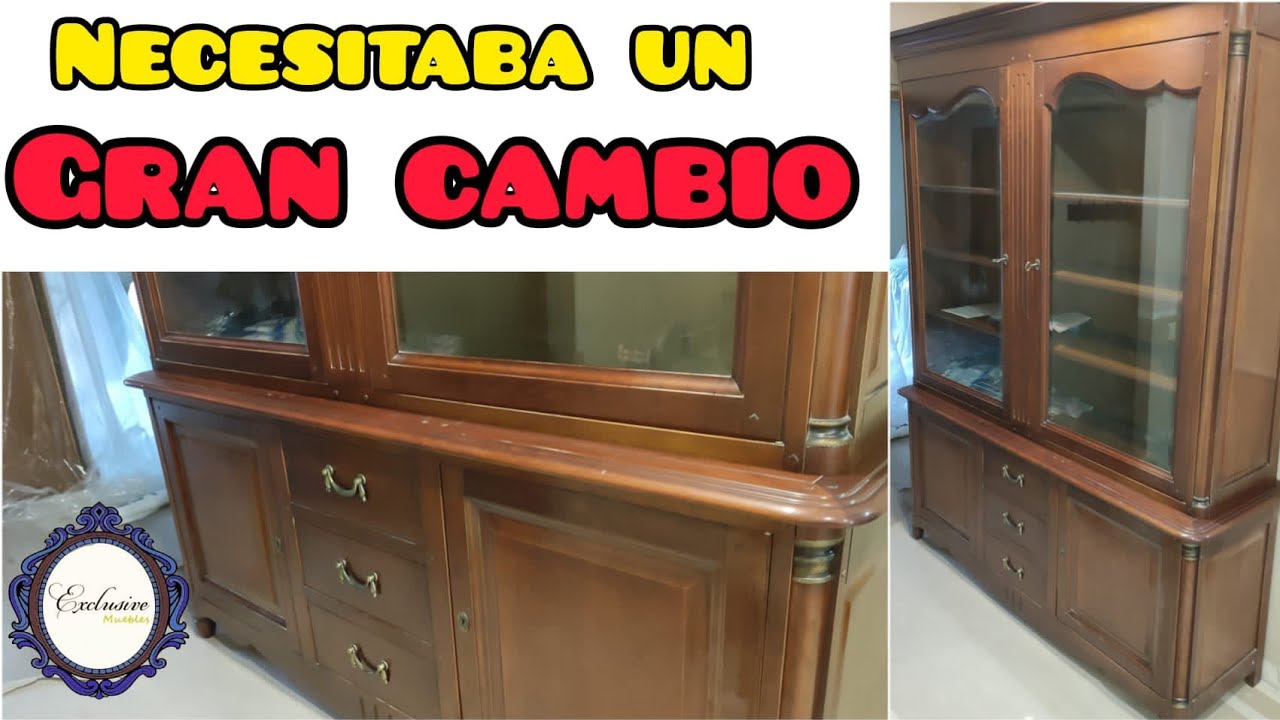 RESTAURACIÓN de VITRINA a estilo INDUSTRIAL con CHALK PAINT - YouTube