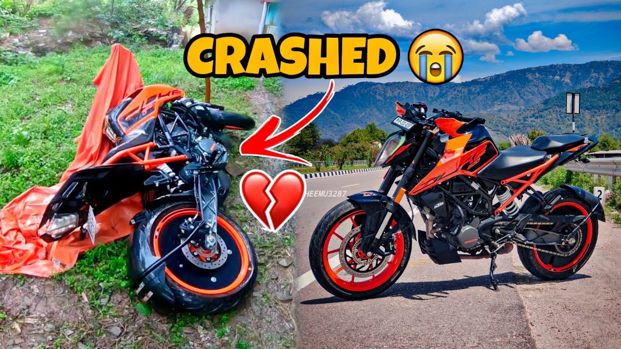 My Bike Crashed💔 || Ktm Duke 200 Bs6 2nd Service - YouTube