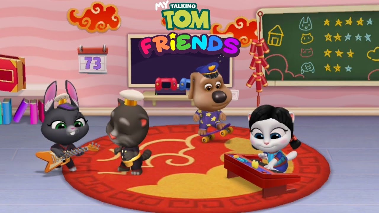 KUCING TOM, BECCA, BEN, DAN ANGELA BERMAIN MUSIK GITAR DAN PIANO | MY ...