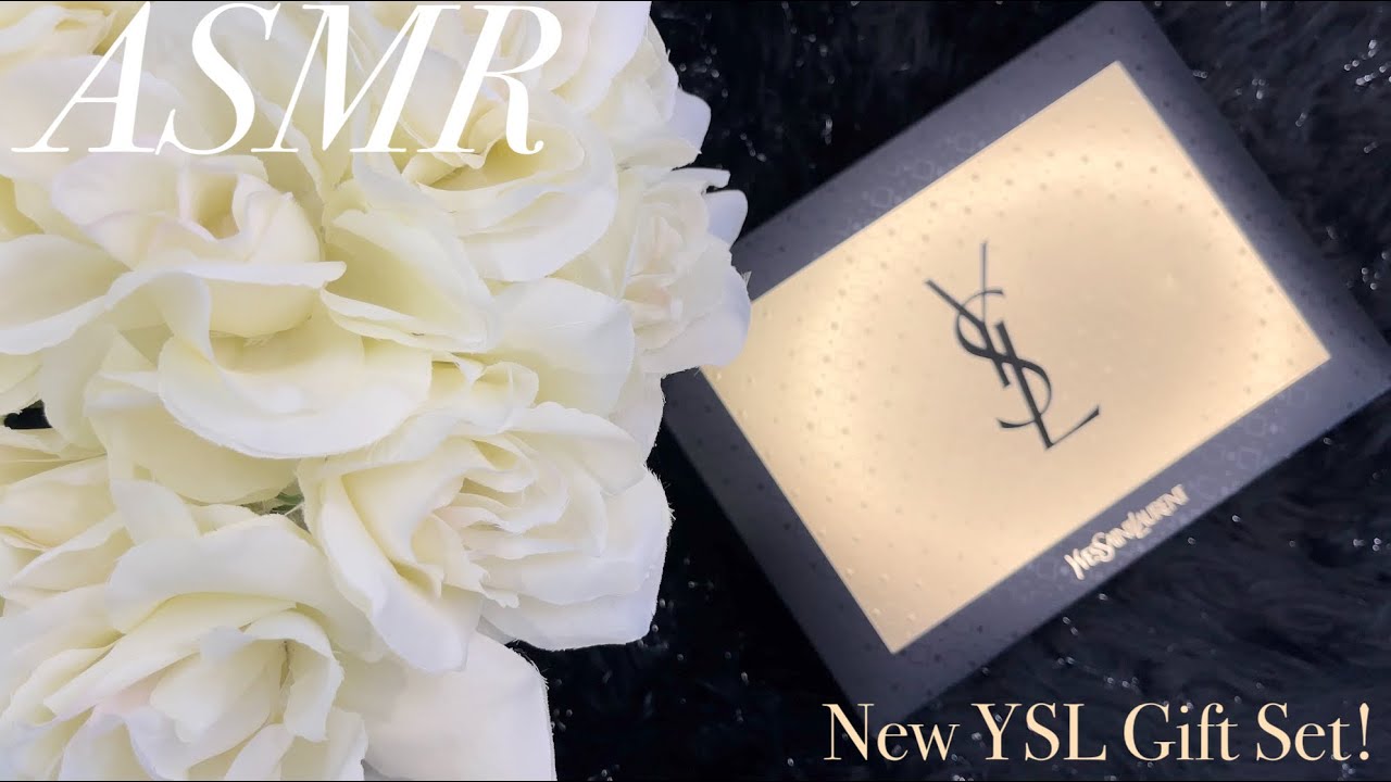 ASMR~Unboxing Holiday YSL Gift Set~Gentle Tapping~#ysl #calming #asmr # ...