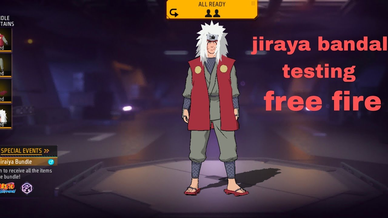 jiraiya bundle testing ☠️ in Anand gaming ♥️ free fire garena 😱 - YouTube