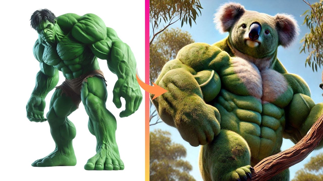 [4K] Superheroes Koala 🐨🐨 (Marvel & DC) - YouTube