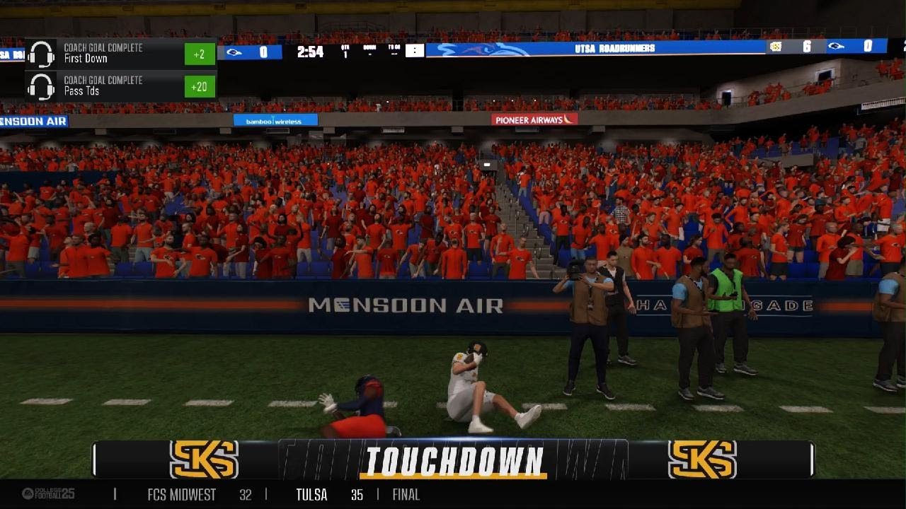 First CFB25 Touchdown!!! - YouTube