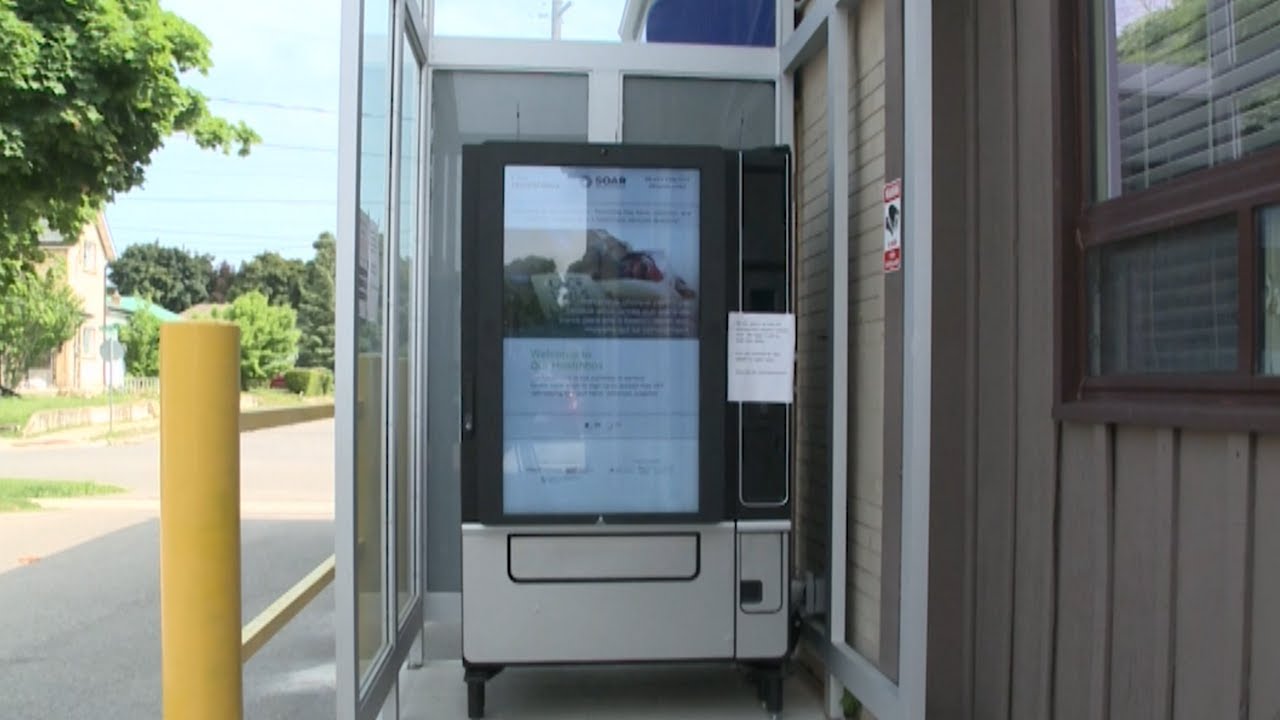 Brantford’s new harm reduction vending machine offers free naloxone ...