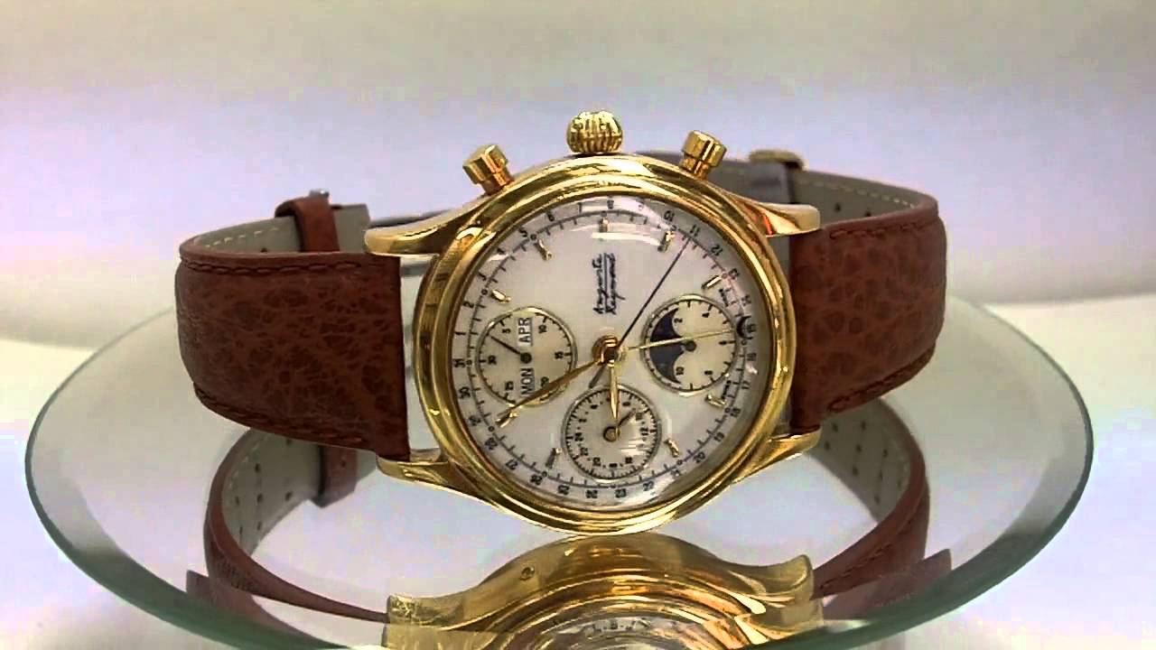 Auguste Reymond 25Jewels Manual Winding Men's 18K Yellow Gold Watch Pre ...