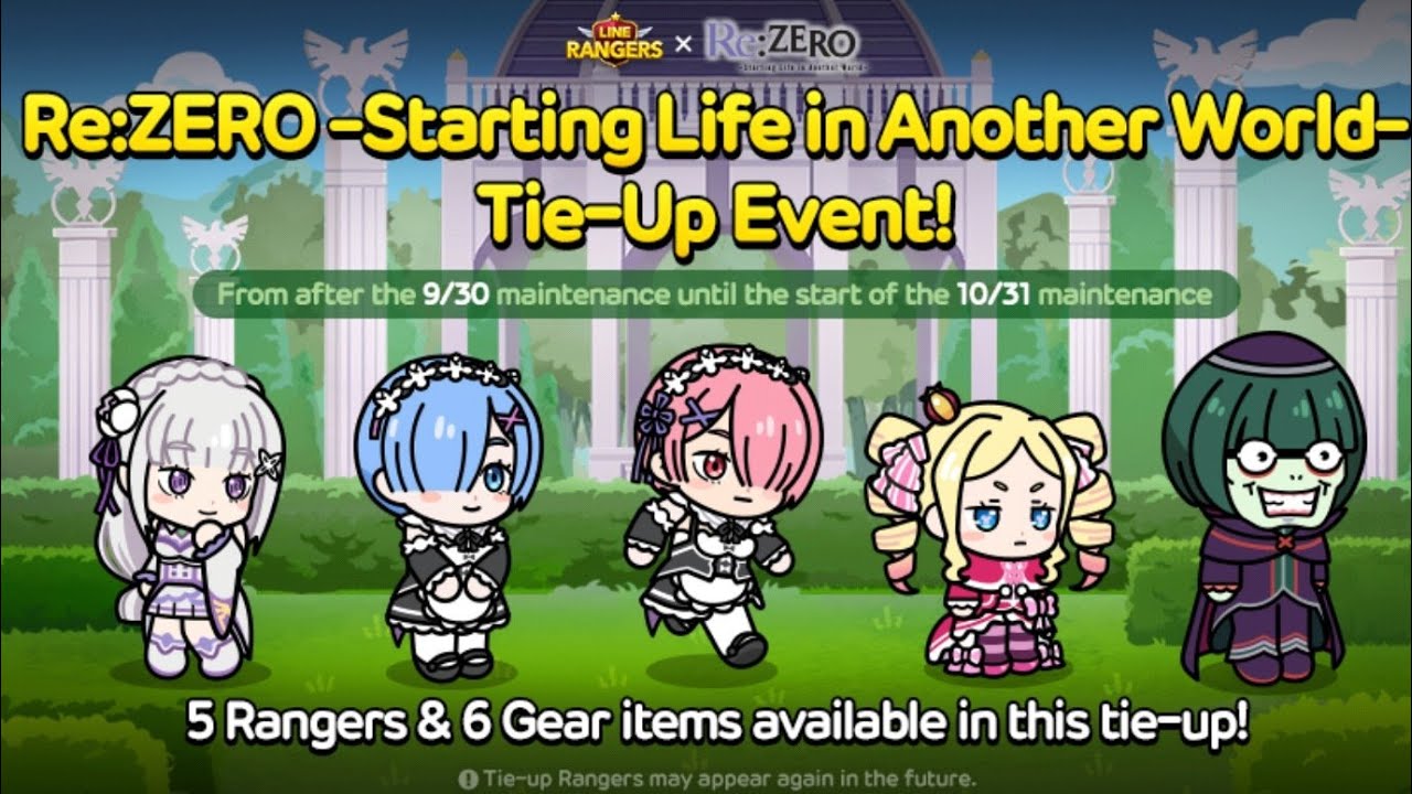 RE:ZERO x LINE RANGERS!! 🔥🔥 - YouTube