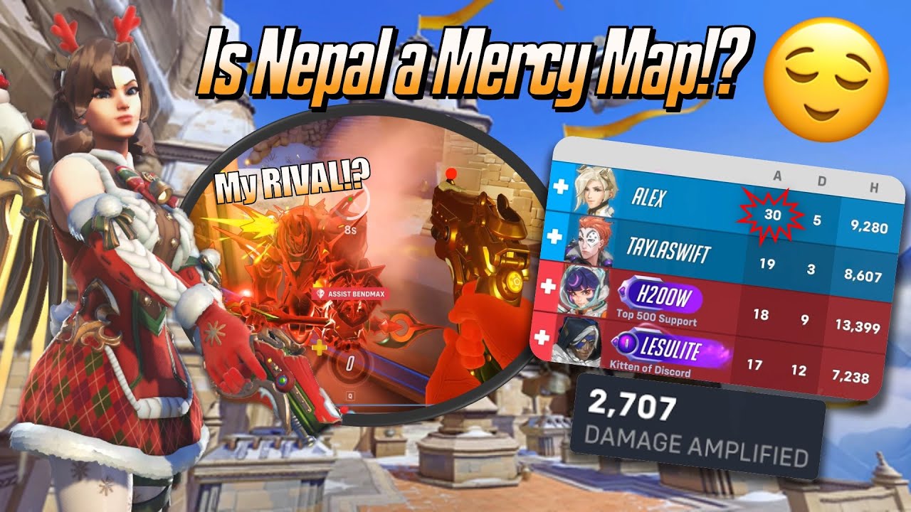 Is Nepal a Mercy Map!? 😌 - Mercy Gameplay & Commentary - Overwatch 2 ...
