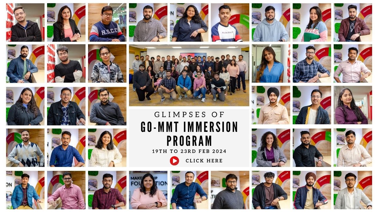 Glimpses of GO-MMT Immersion Program | 19th to 23rd Feb 2024 - YouTube