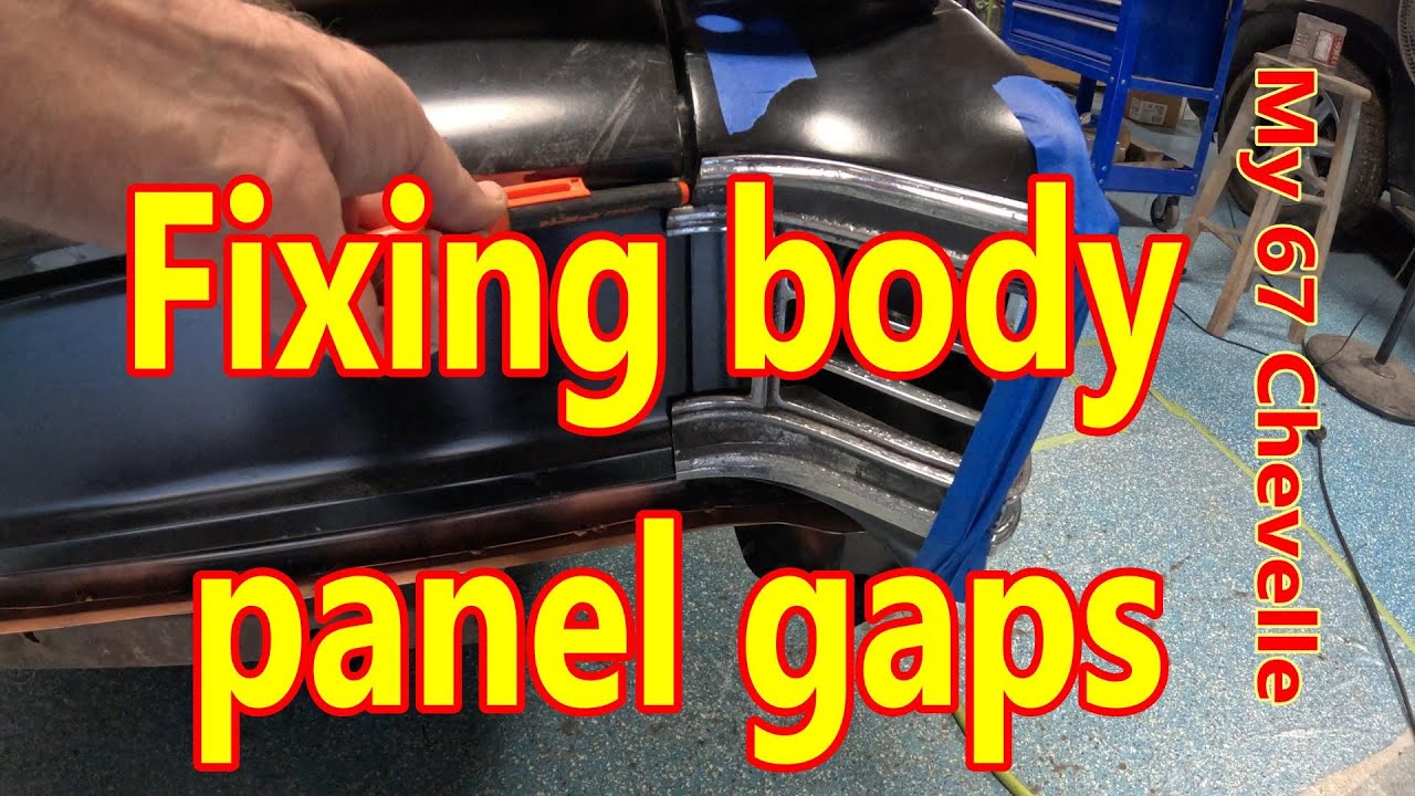 #123 My 67 Chevelle Fixing rear body panel gap - YouTube