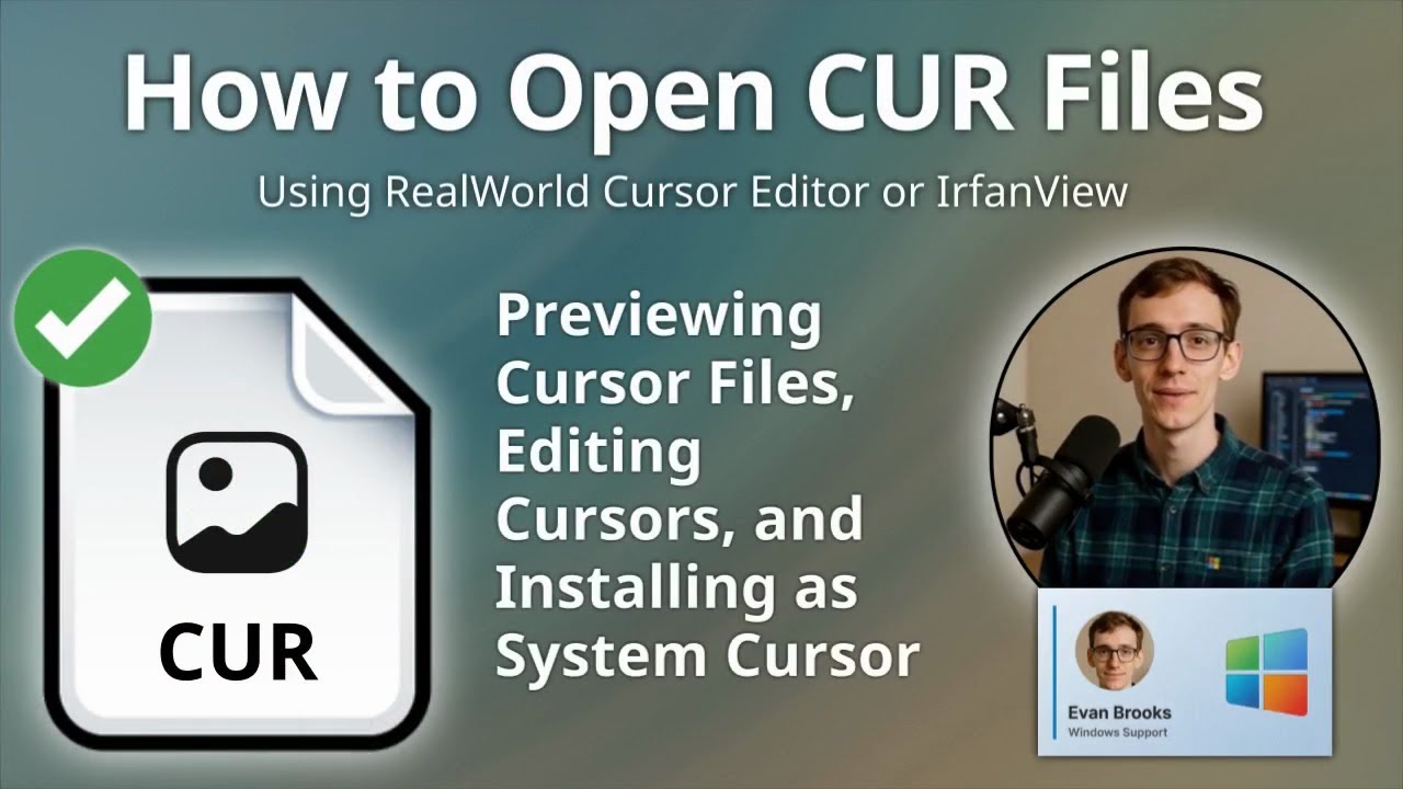 How to Open CUR Files (RealWorld Cursor Editor or IrfanView) - YouTube