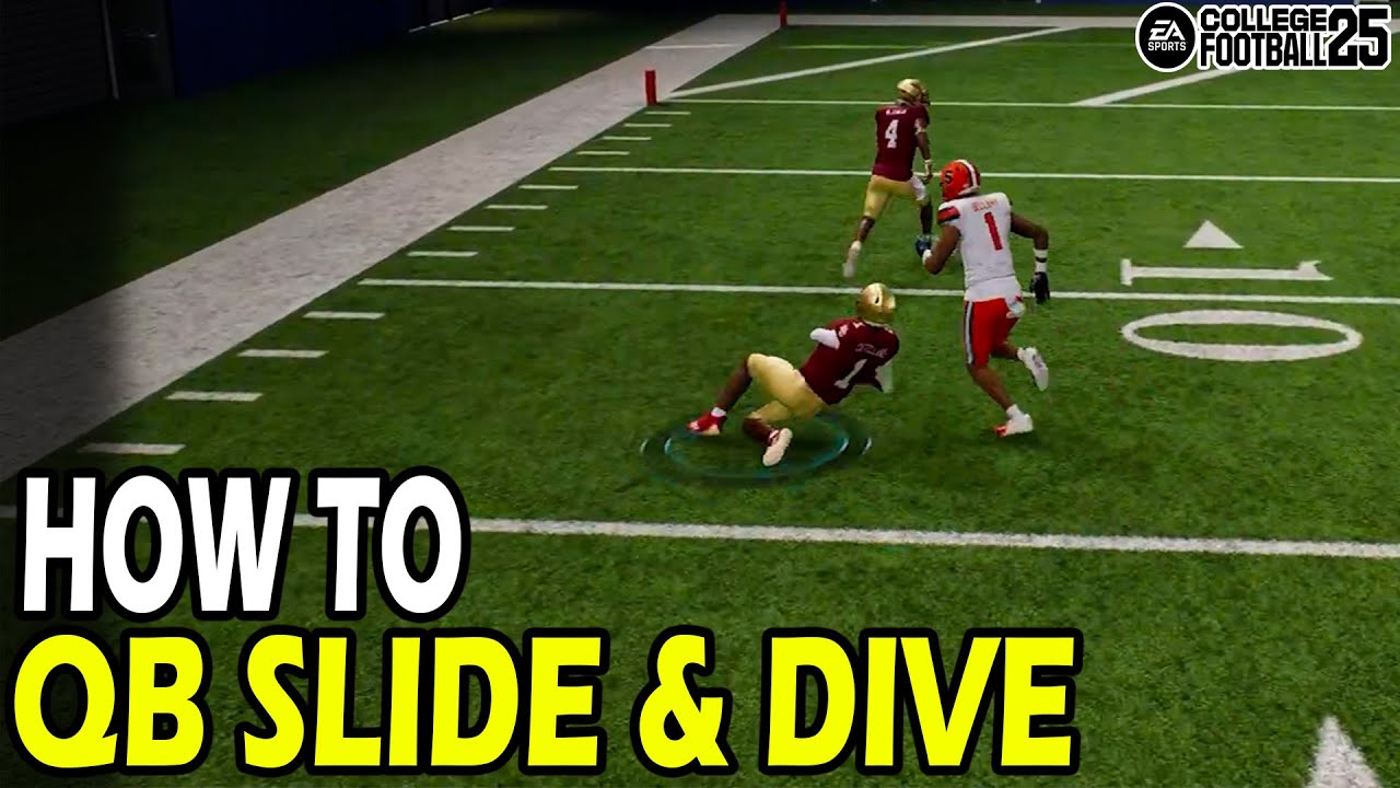 How to QB Slide& Dive in College Football 25 - YouTube