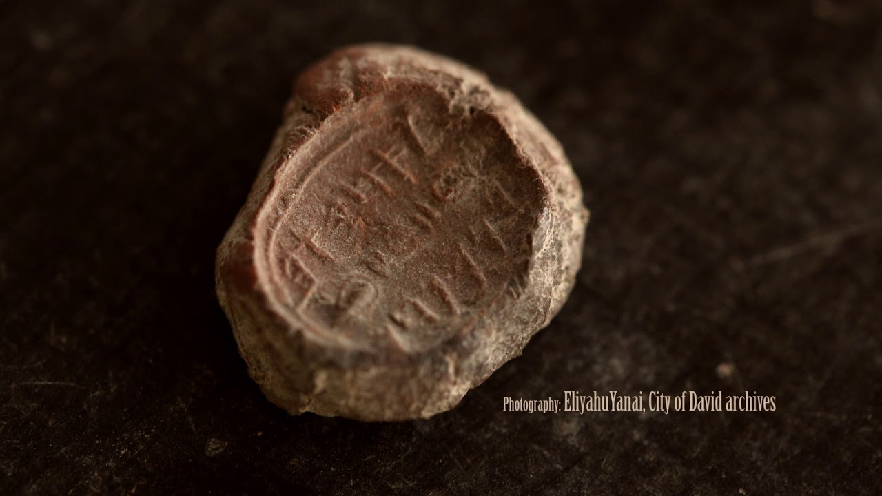 Seals (bullae) from the late First Temple period were discovered in the ...