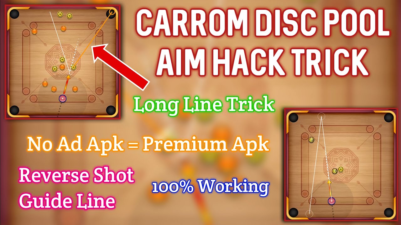 Carrom disc pool aim hack 2024 || Latest long line hack - YouTube
