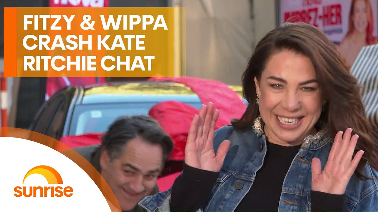 Fitzy and Wippa crash Kate Ritchie's live TV interview - YouTube