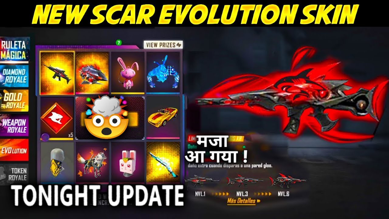 scar evolution skin free fire | scar evolution free fire kab aayega ...
