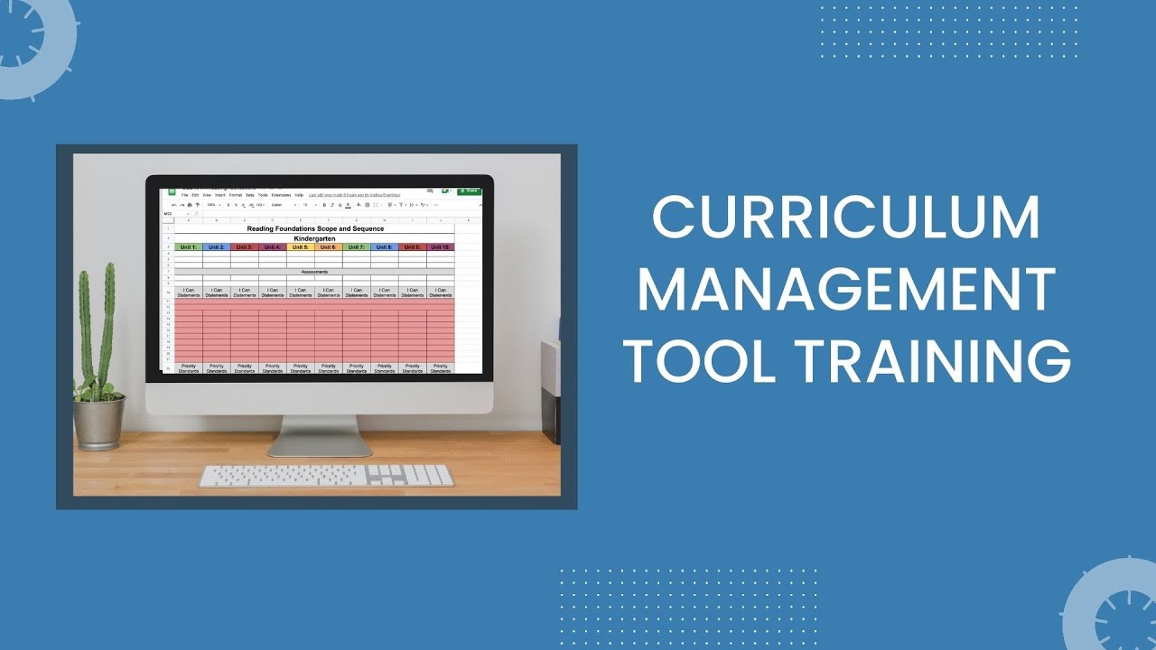 Curriculum Management Tool Training Video 2022 - YouTube