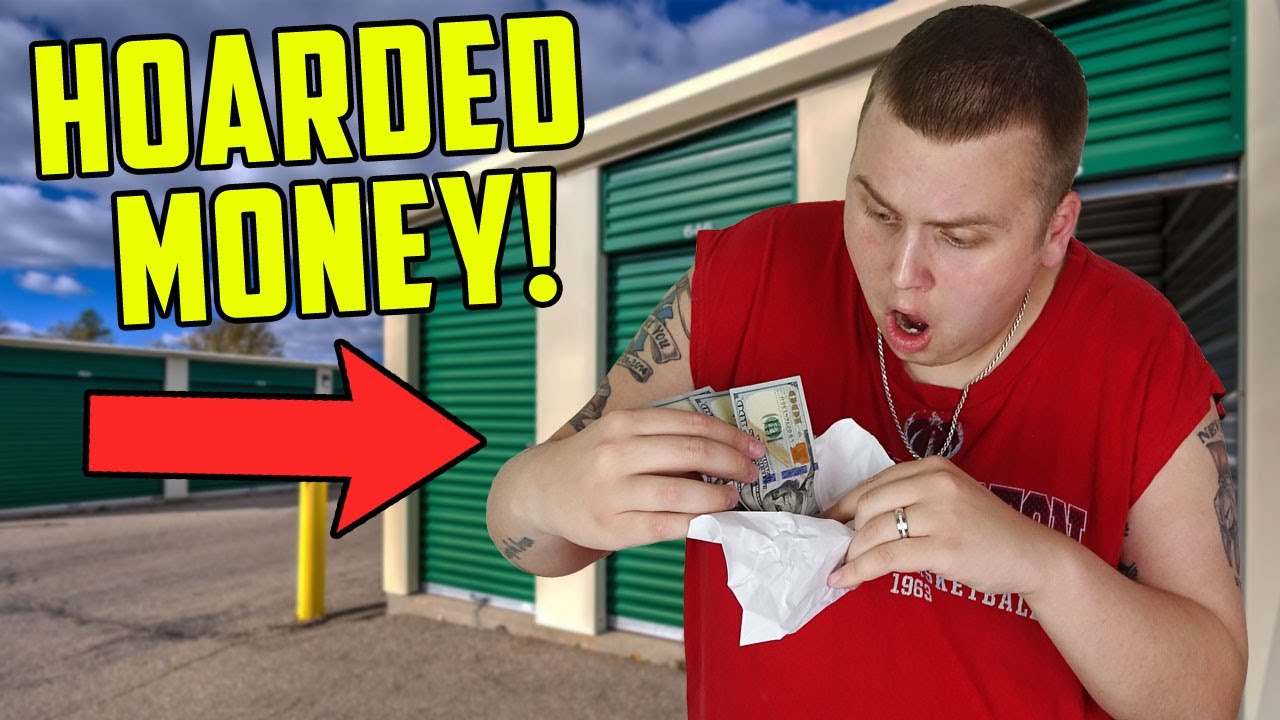 He HOARDED MONEY! FOUND MONEY EVERYWHERE! Finding MONEY In Storage Unit ...