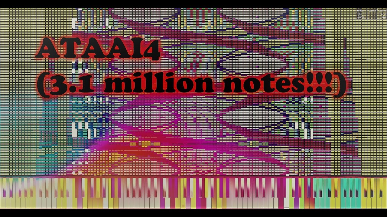 [BLACK MIDI] ATAAI 4 (3.1 million notes!!)~TSMB2---No Lag - YouTube