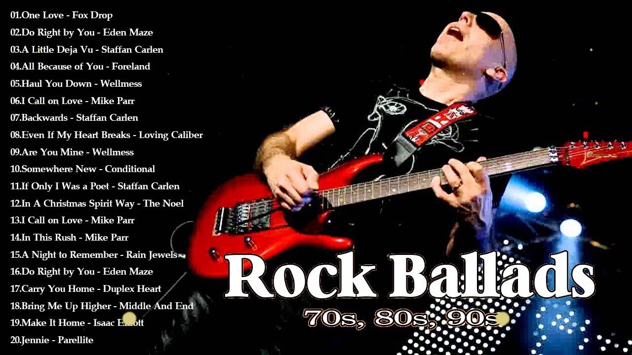 Best Rock Ballads 70's 80's 90's | The Greatest Rock Ballads Of All ...