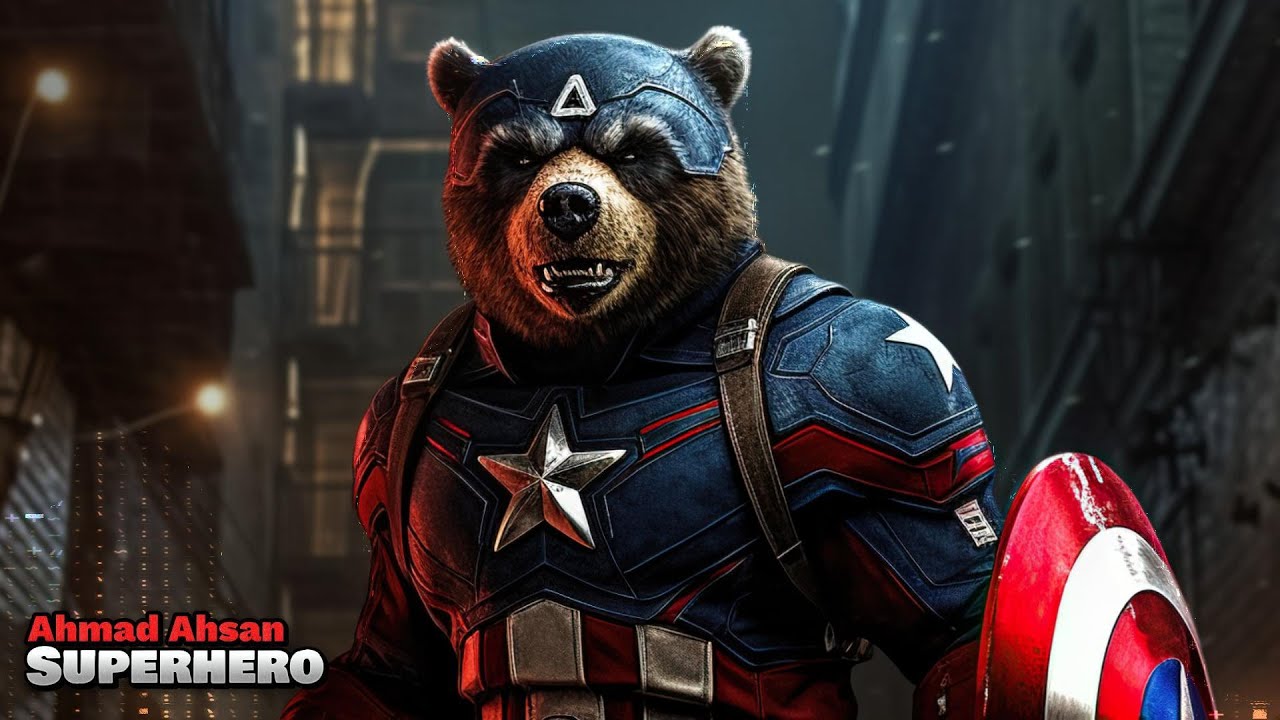 Unleash the Super-Bearos: Roaring Heroes of Marvel and DC! - YouTube