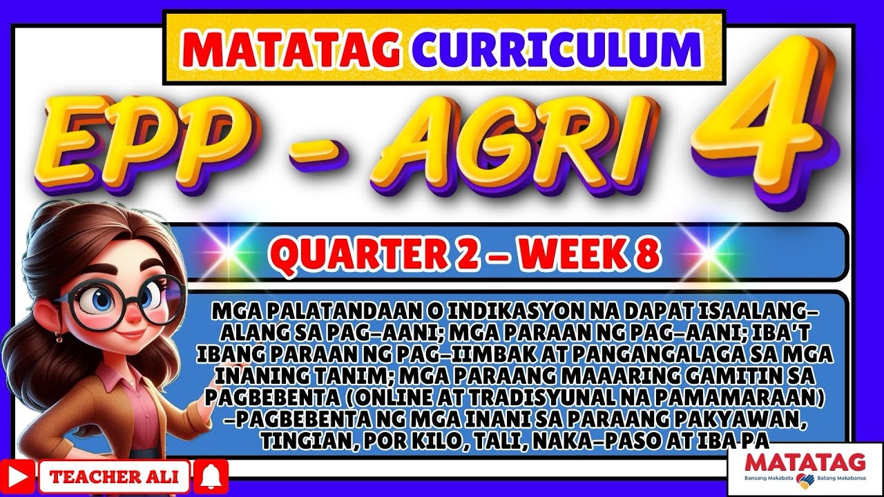 GRADE 4 EPP-AGRIKULTURA 4 QUARTER 2 WEEK 8 - YouTube