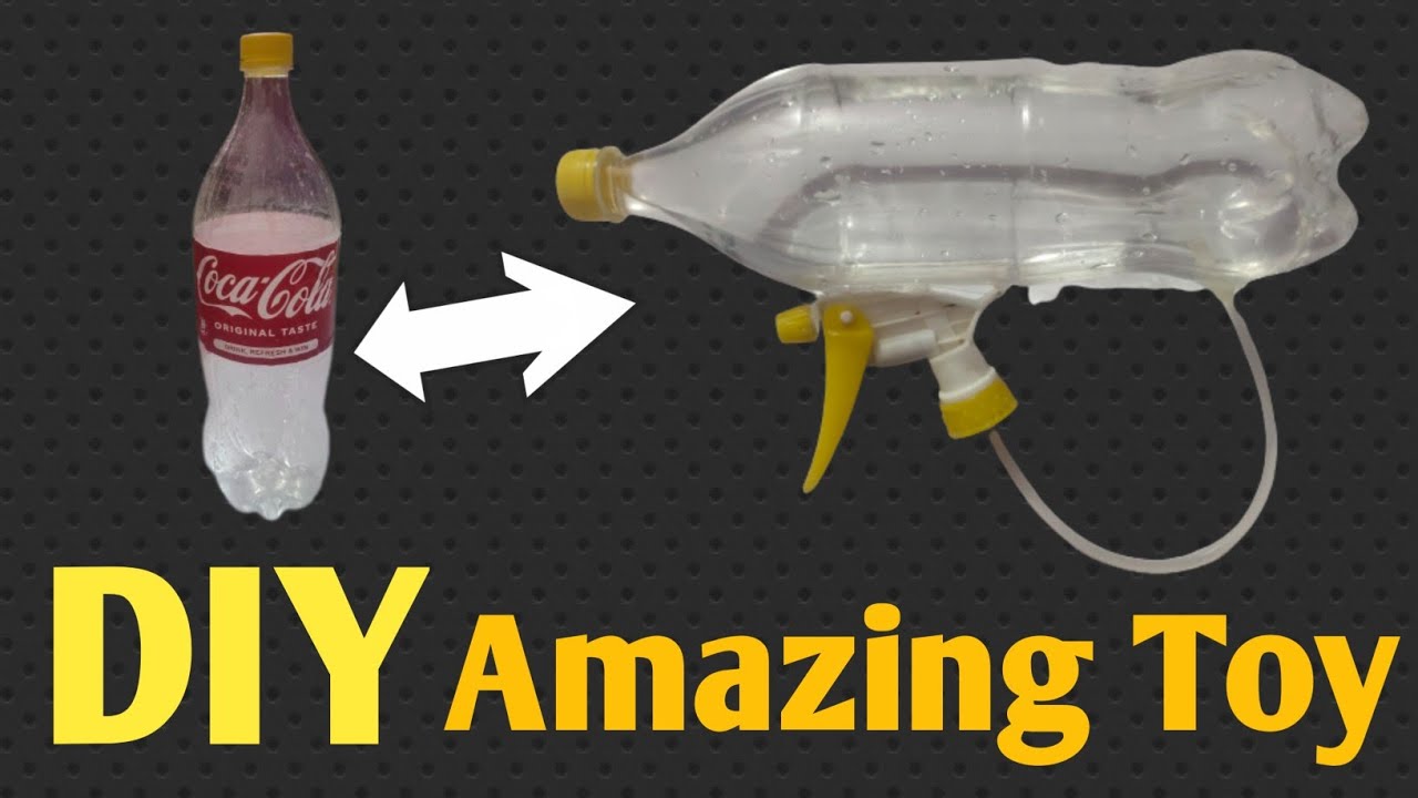 Water Gun Toy | DIY water pump | Best out of waste | Easy homemade ...