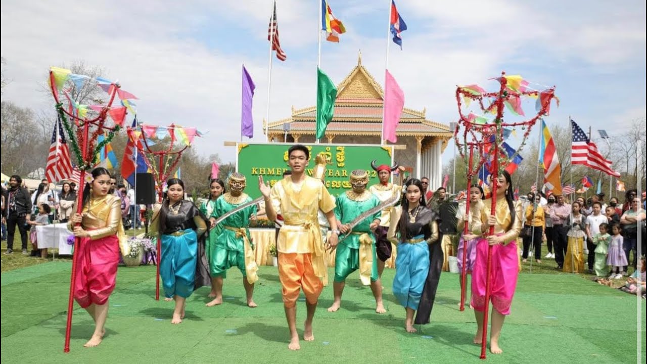 របាំ ត្រុតRobam Trot Cambodian Khmer folk dance performance in USA NY ...