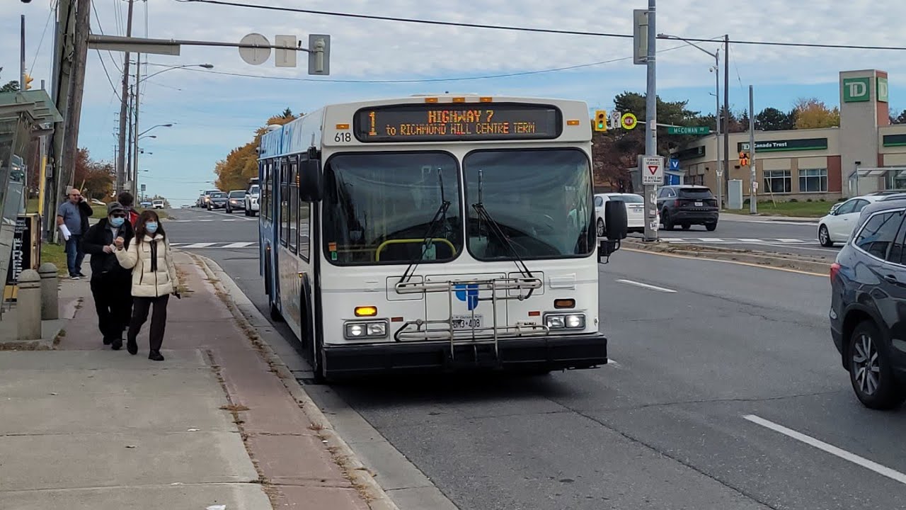 YRT ~ 2006 New Flyer D40LF 618 ~ 1 Highway 7 to Richmond Hill Centre ...