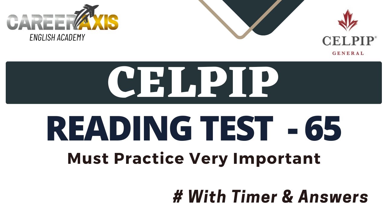 Celpip Reading Mock Test | Celpip Reading Practice Test - YouTube