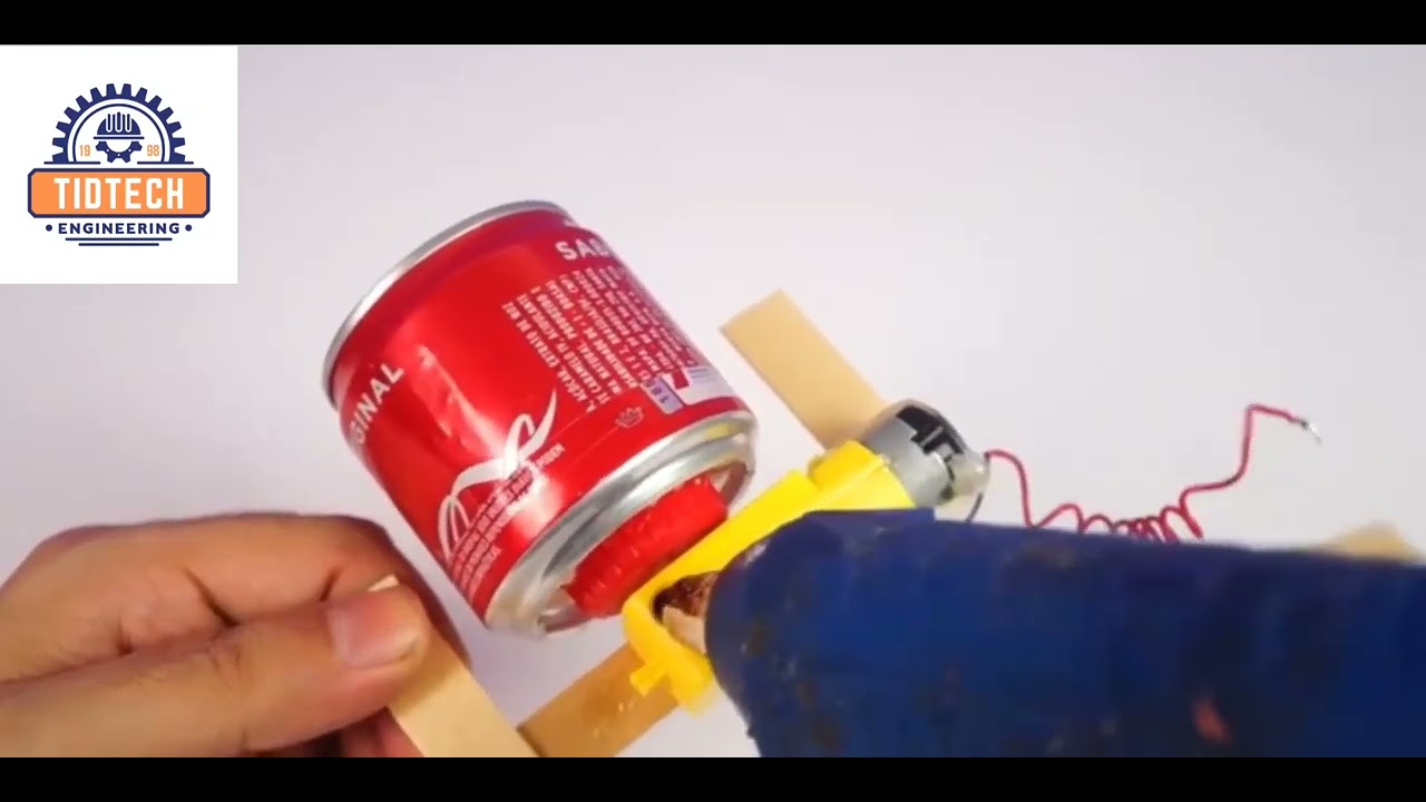 Make a mini mixer from soft drink cans | TIDTECH - YouTube